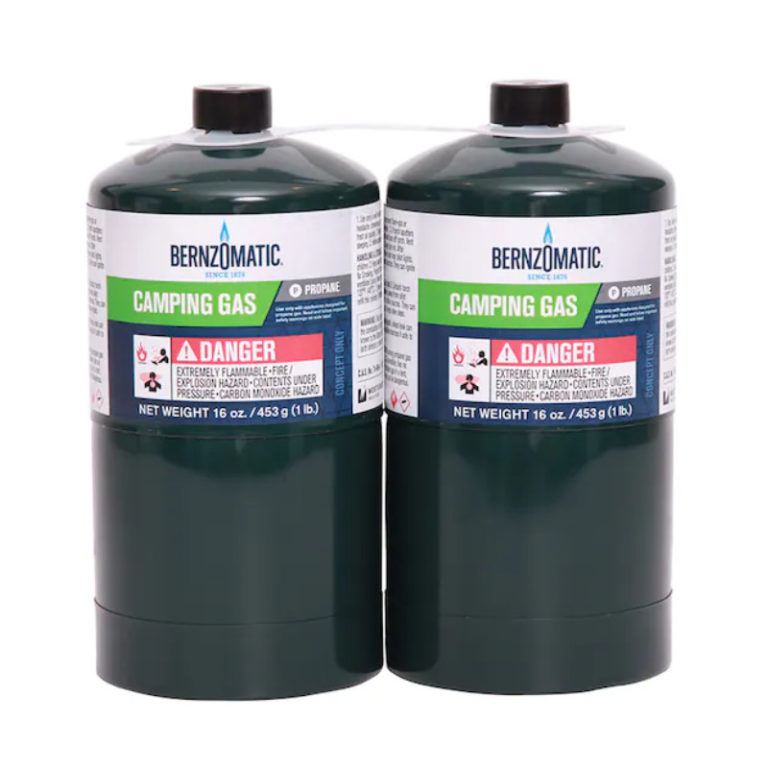 BernzOmatic Propane Gas Fuel Cylinders 1lb - 2 Pack